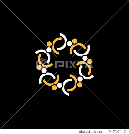 Unique Body or human with hold or cuddle face... - Stock Illustration ...