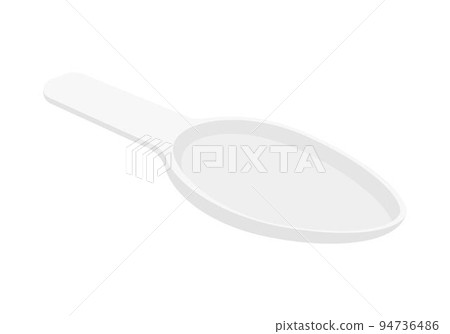 Empty dosage spoon for baby cough syrup or... - Stock Illustration ...