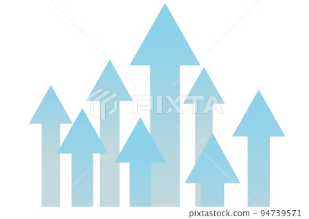 Business arrow rising up - Stock Illustration [94739571] - PIXTA