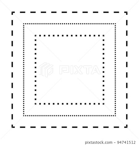 Tracing square shape lines element for...-插圖素材 [94741512] - PIXTA圖庫