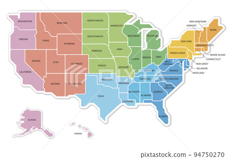 Four State Area Map