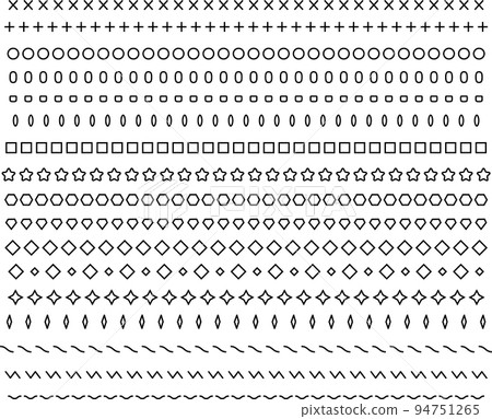 dot line icon on white background. dividers... - Stock Illustration ...