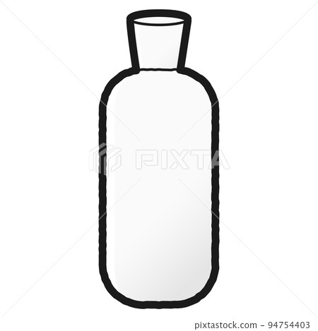Bottle illustration (black and white) - Stock Illustration [94754403 ...