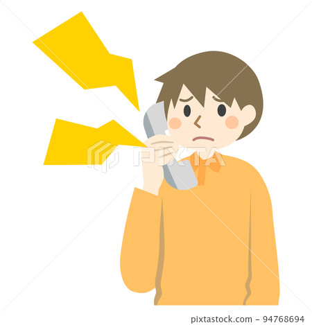 Claims Telephone Welfare Caregiver - Stock Illustration [94768694] - PIXTA