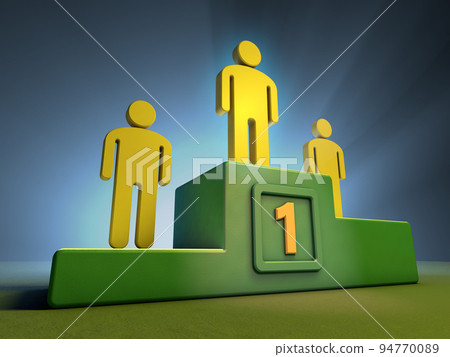 First place on podium - Stock Illustration [94770089] - PIXTA