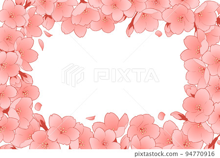Frame material_Sakura - Stock Illustration [94770916] - PIXTA