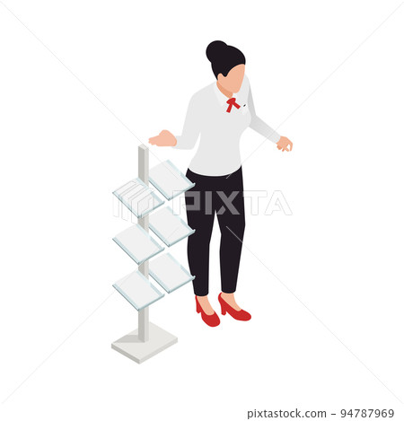 Promoter Isometric Illustration - Stock Illustration [94787969] - PIXTA