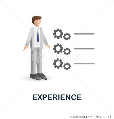 Experience icon. 3d illustration from personal... - Stock Illustration ...