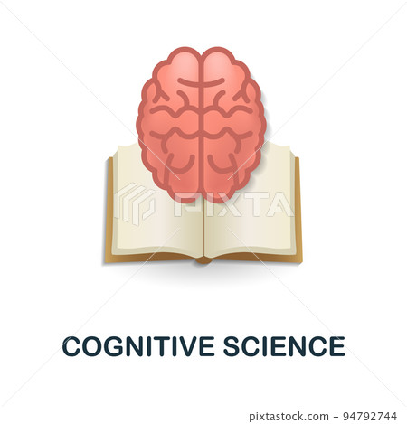 Cognitive Science icon. 3d illustration from... - Stock Illustration ...