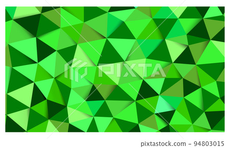 Low poly illustration, several shades of green... - Stock Illustration ...