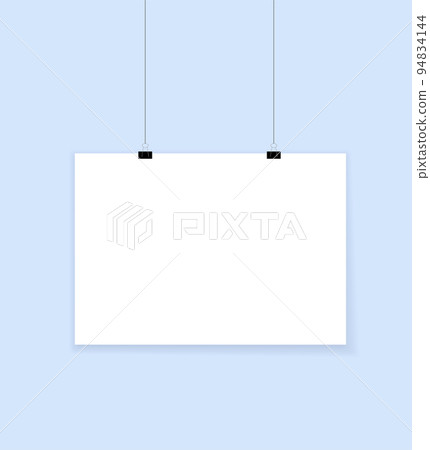 Hanging paper sheet - Stock Illustration [94834144] - PIXTA
