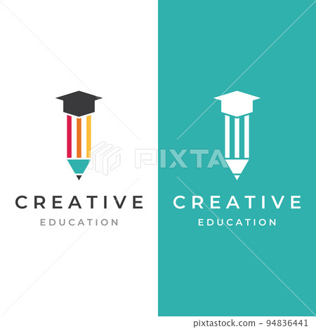 Creative student education logo template design... - Stock Illustration ...