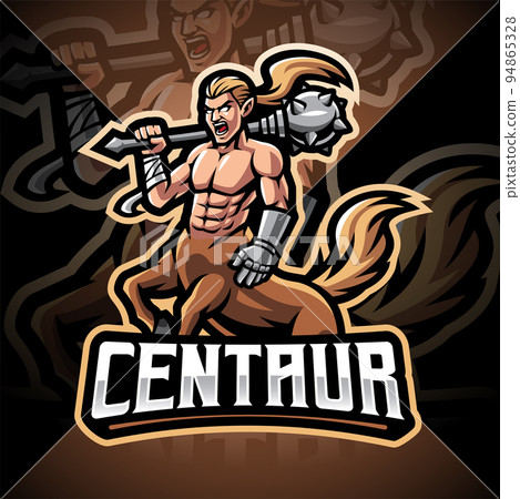 Centaurs Logo Centaur Logo Icon Design Template Flat Stock Vector