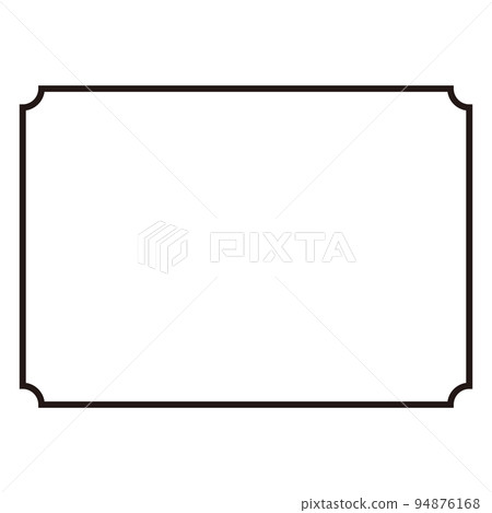 Simple square frame - Stock Illustration [94876168] - PIXTA