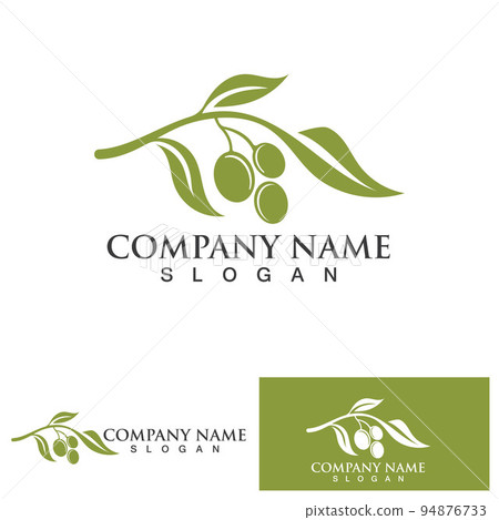 Olive tree logo vector illustration design... - Stock Illustration ...