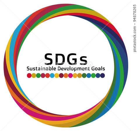 可持續發展目標 SDGs SDG 的概念顏色 17 圓形框架矢量-插圖素材 [94878265] - PIXTA圖庫