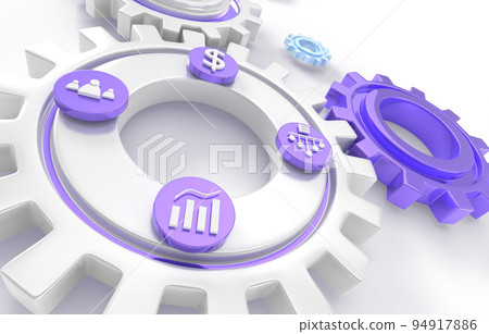 ERP, enterprise resource planning, web banner... - Stock Illustration ...
