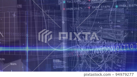 Binary coding and stock market data processing... - Stock Illustration [94979277] - PIXTA