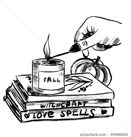 Sketches And Drawings Of Elemental Witches