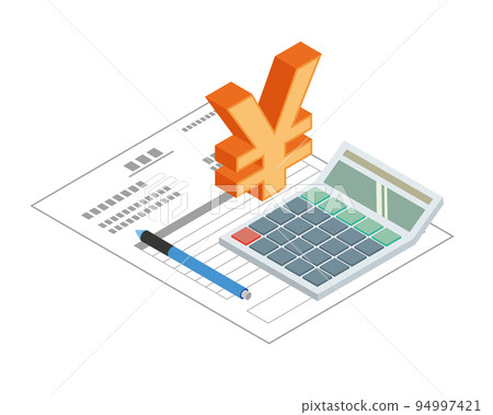 Quotation and Japanese yen mark - Stock Illustration [94997421] - PIXTA