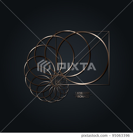 Fibonacci Sequence Sacred Geometry Art