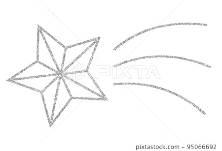 Illustration material shooting star Silver - Stock Illustration ...