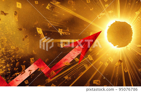 Bill exploding like a supernova explosion and... - Stock Illustration ...