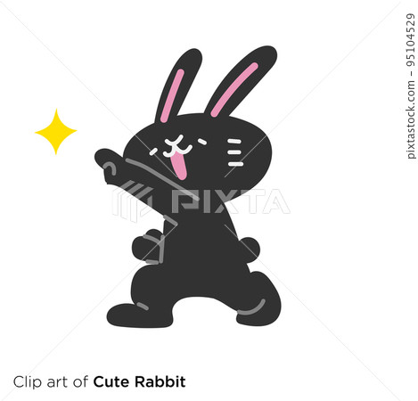 Rabbit character illustration series "Rabbit... - Stock Illustration ...