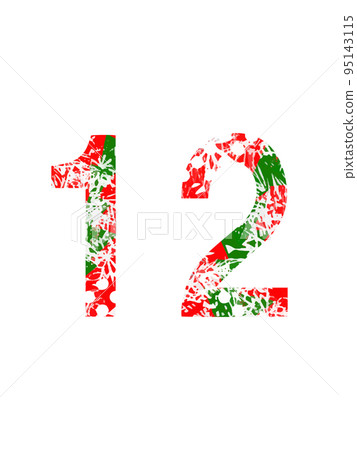 Number 12 in the image of Christmas - Stock Illustration [95143115] - PIXTA