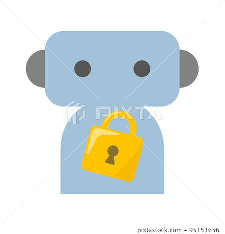 robot and key - Stock Illustration [95151656] - PIXTA