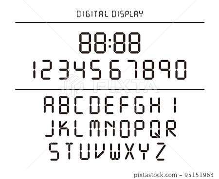 Numbers Digital Stock Illustration