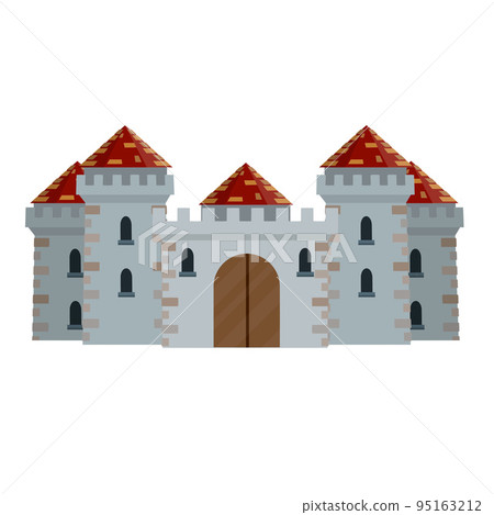 Medieval European stone castle. Knight...-插圖素材 [95163212] - PIXTA圖庫