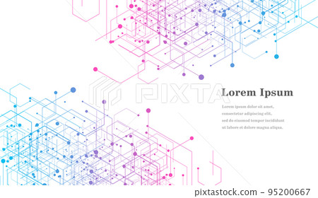 geometry abstract blue purple science... - Stock Illustration [95200667 ...