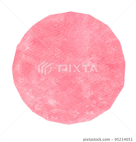 red and round watercolor background - Stock Illustration [95214051] - PIXTA