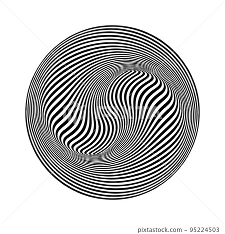 Circular Twisting Rotation Motion and 3D... - Stock Illustration ...