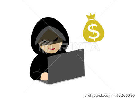 image of internet fraud - Stock Illustration [95266980] - PIXTA