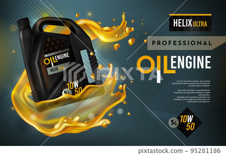 Car engine oil. Motor synthetic fluid splash.... - Stock Illustration ...