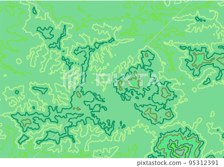 green topo texture contour - Stock Illustration [95312391] - PIXTA