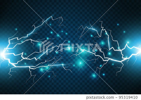 A set of Magic lightning and bright lighting... - Stock Illustration ...