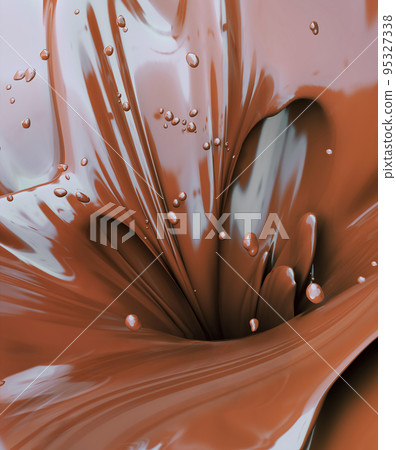 Splash chocolate abstract background, isolated... - Stock Illustration ...