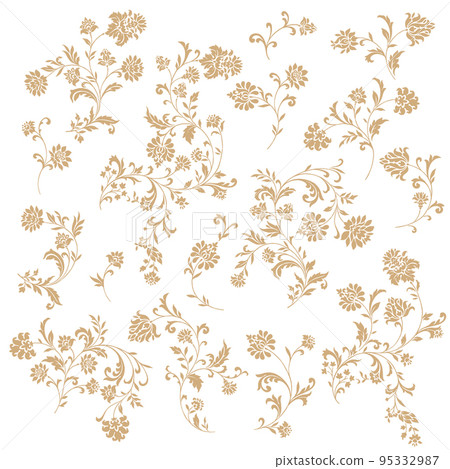Sarasa material suitable for sarasa pattern, - Stock Illustration ...