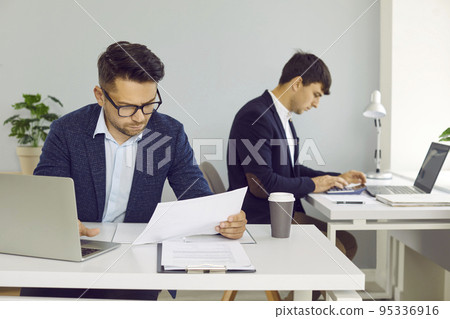 Business People Working Serious