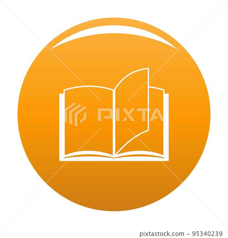 Book page icon. Simple illustration of book... - Stock Illustration ...