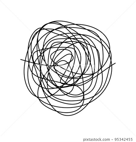 Abstract line doodle scribble. - Stock Illustration [95342455] - PIXTA