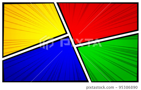 American comic style colorful background material - Stock Illustration ...