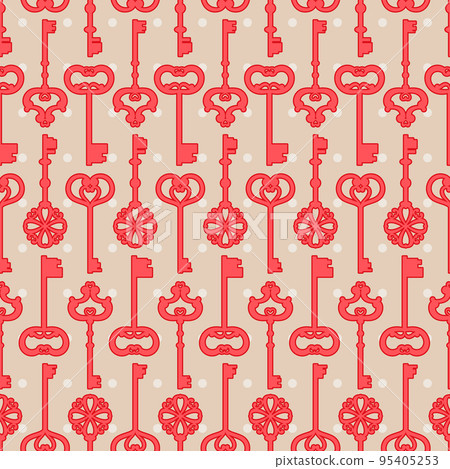 red keys - Stock Illustration [95405253] - PIXTA