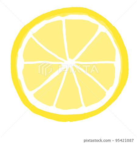 Hand-drawn cross-section illustration of a lemon - Stock Illustration ...
