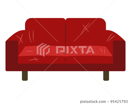 scratched sofa - Stock Illustration [95425793] - PIXTA