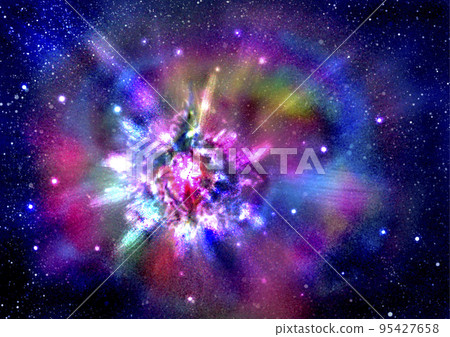 exploding sparkle spreading star - Stock Illustration [95427658] - PIXTA