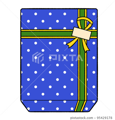Rectangular dot pattern present with gift seal - Stock Illustration ...